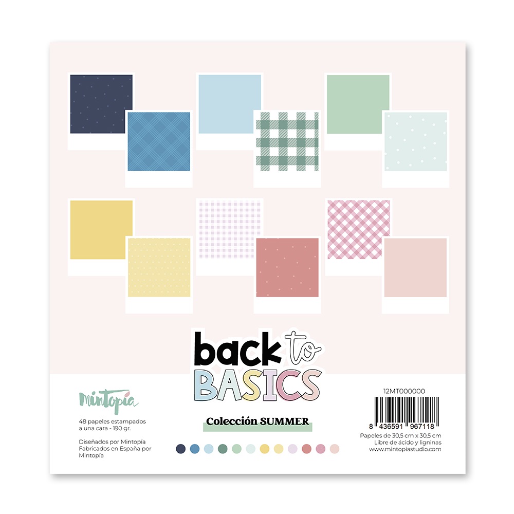 Stack 12"x12" Summer Back to Basics de Mintopía