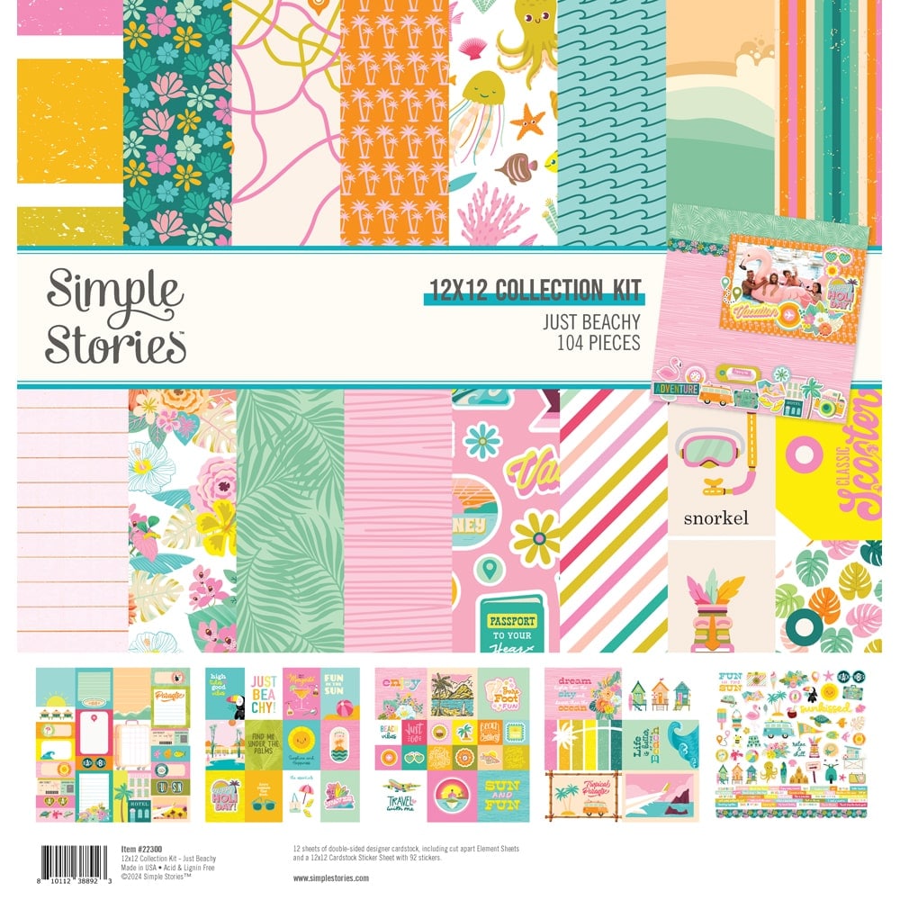 Kit 12"x12" Just Beachy de Simple Stories