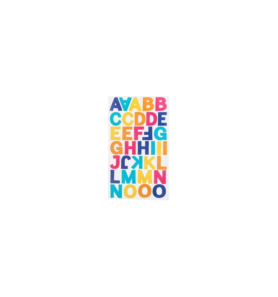 Alfabetos Large Letter Font Multicolor