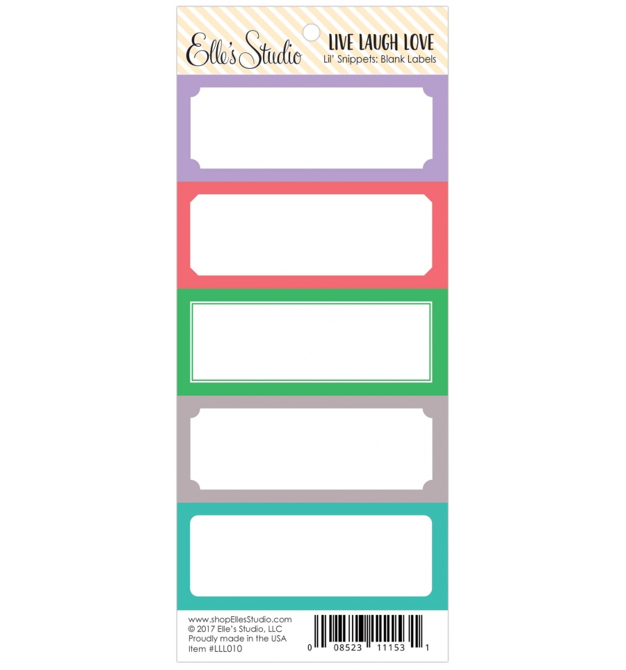 Cut Outs Live Laugh Large Labels