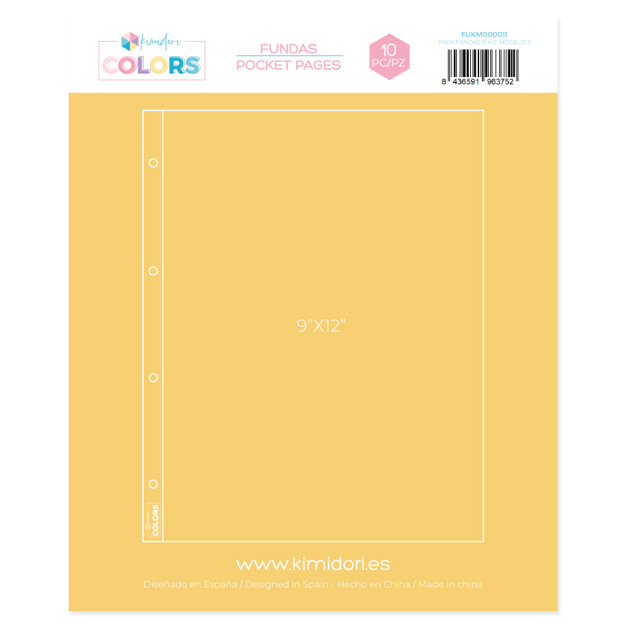 Fundas Kimidori Colors 9"x12" Modelo 5