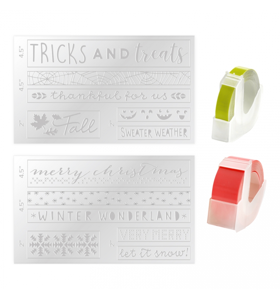 Mini Evolution Embossing Folder Fall and Winter