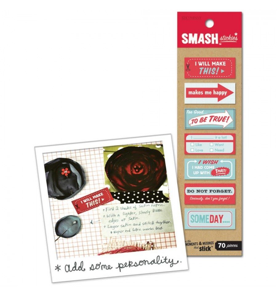 Mini Post It Smash Rojo y Celeste