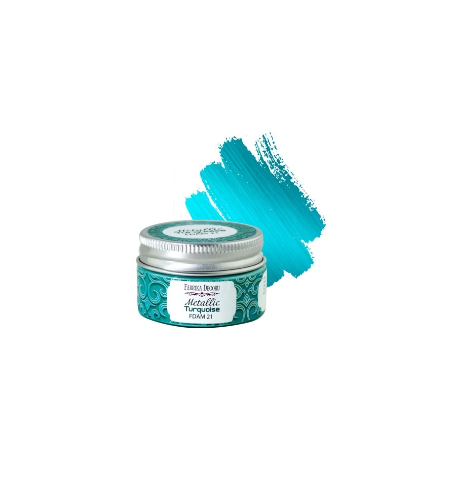 NEW Metallic Paint Color Turquoise 30 ml