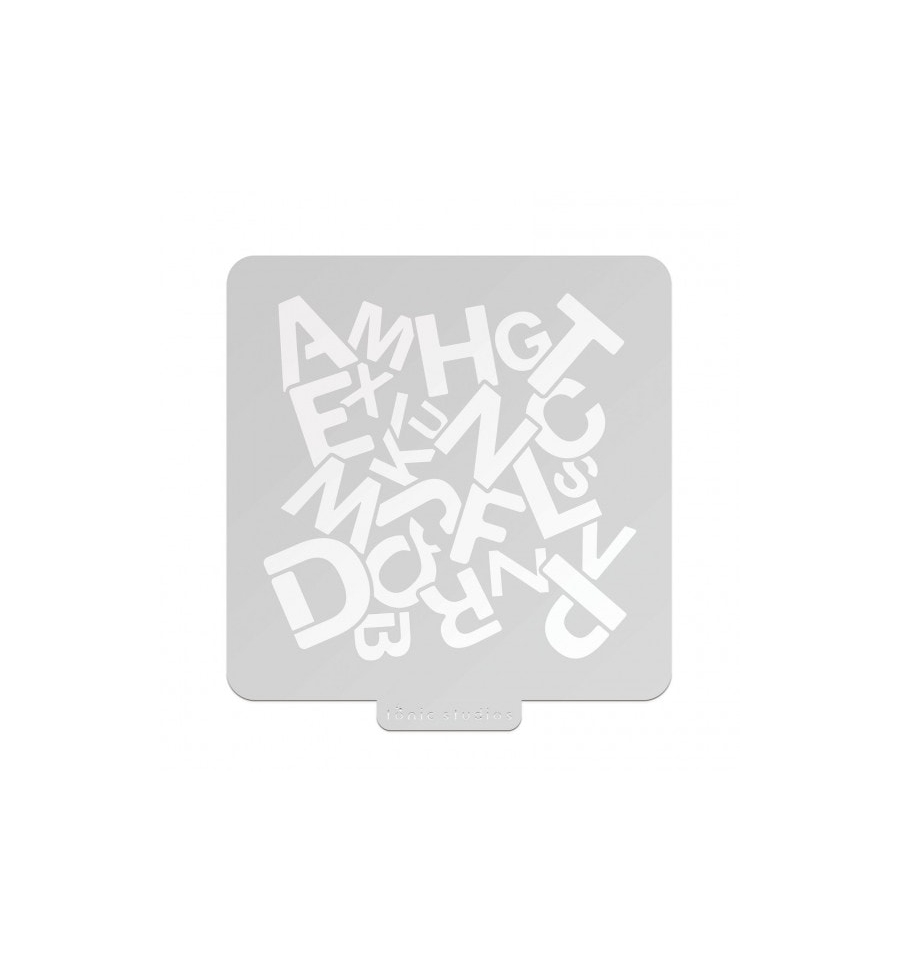 Stencil Tonic 6x6" Alphabet Shuffle