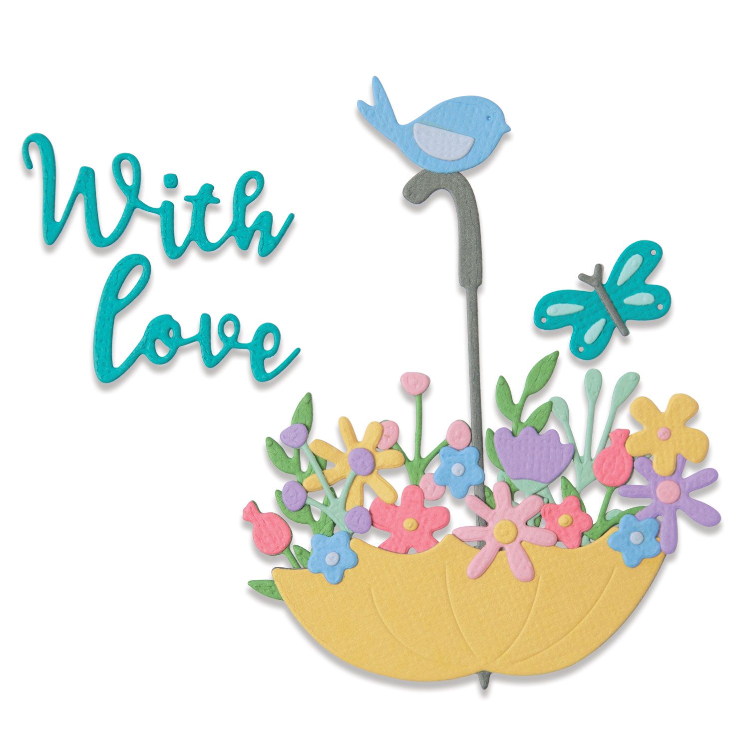 Troqueles Thinlits Sizzix Flowers in Umbrella