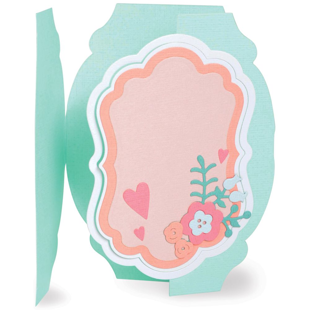 Troqueles Thinlits Sizzix Card Label Fold-a-Long