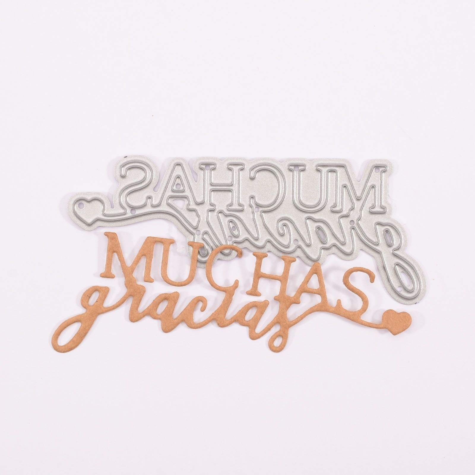 Troqueles Vaessen Creative texto Muchas Gracias