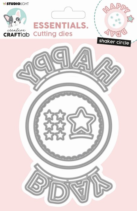 Troqueles Creative Craftlab Essentials shaker Circle Happy birthday