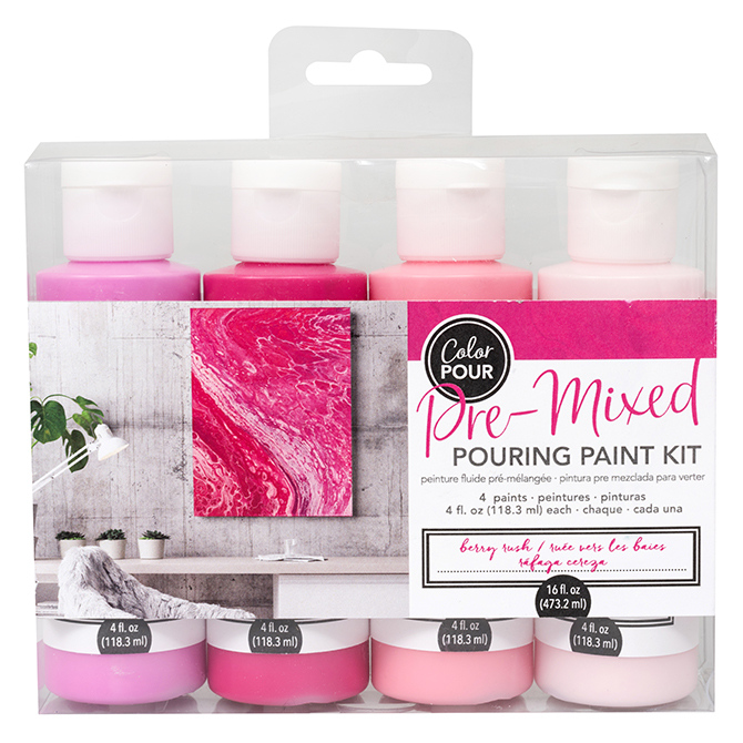 Kit de Pinturas Color Pour Berry Rush